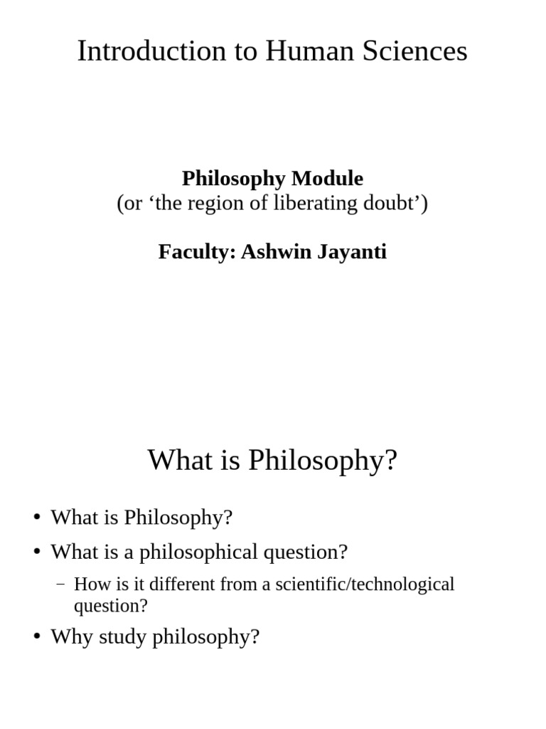 01. Intro to Philosophy | PDF | Reason | Logic