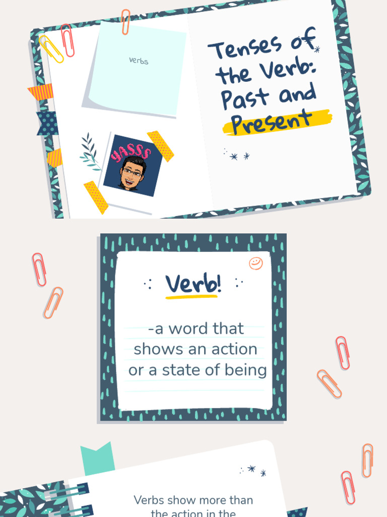 Lesson 5 - Tenses of The Verb - Past and Present | PDF | Grammatical ...
