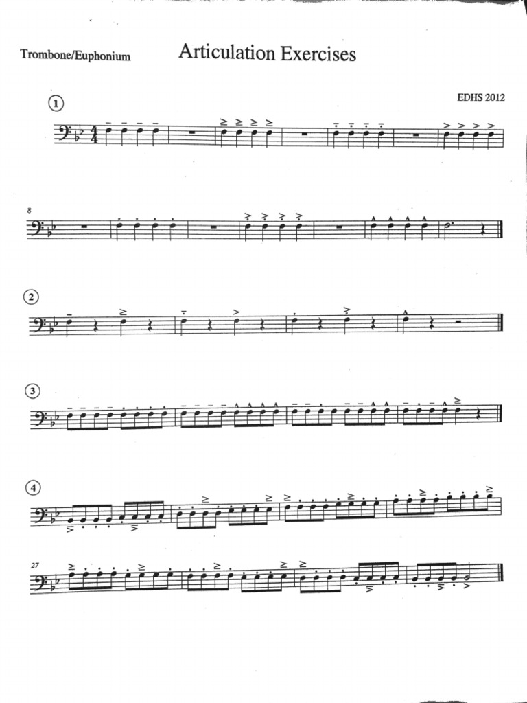 Articulation Exercise | PDF