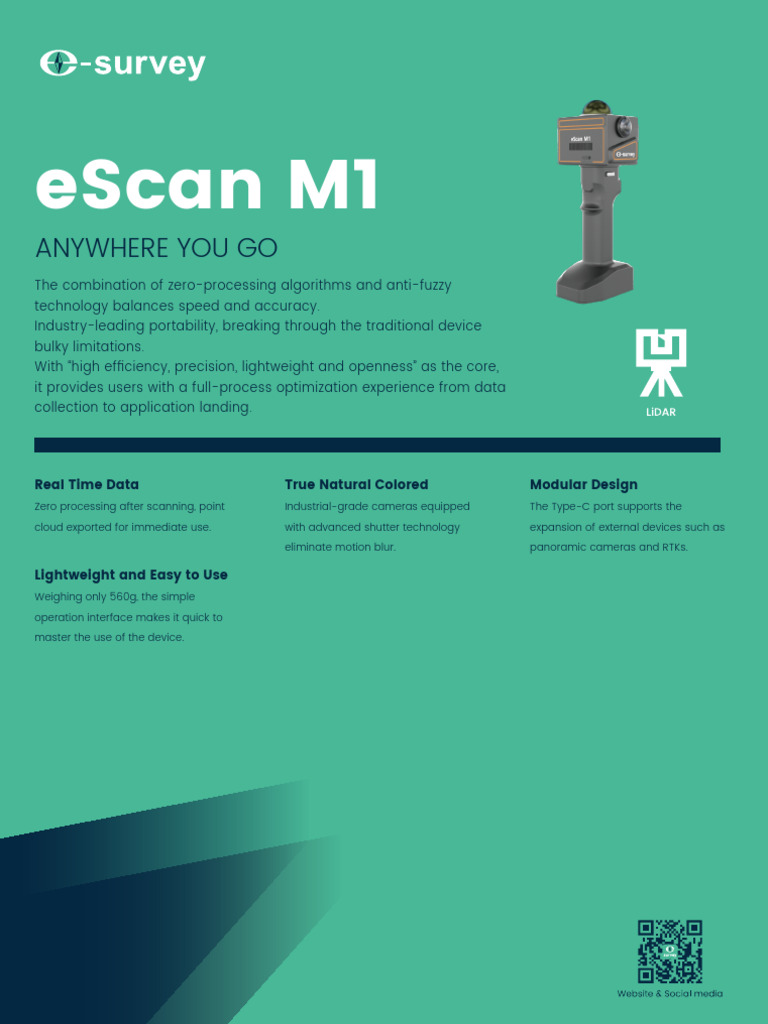 Escan M1 Datasheet-V1.0-ENG | PDF | Camera | Lidar