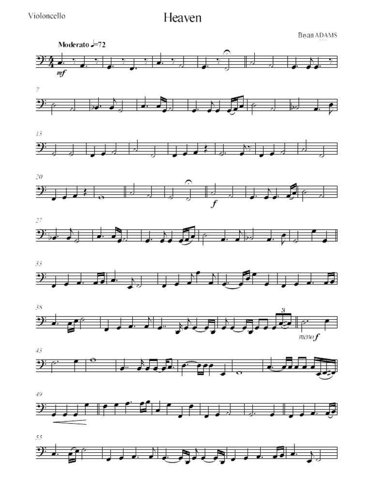 Heaven Cello | PDF