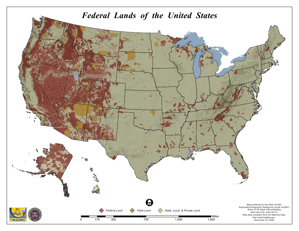 Federal Lands Map of the U.S. | PDF