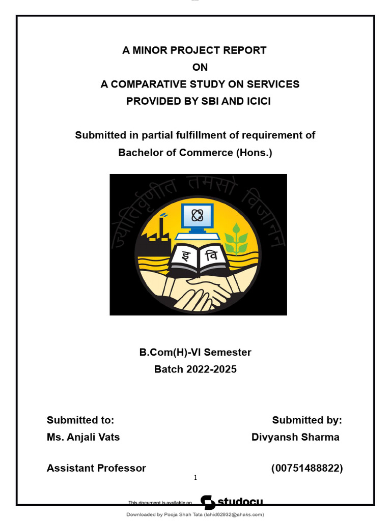 Parth Bhatia Minor Project Final (1) | PDF | Methodology | Banks