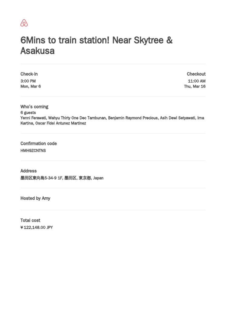 Accomodation Reservation | PDF