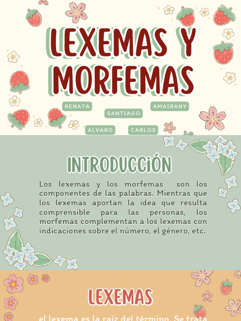 morfemas y lexemas_20241023_121606_0000 | PDF | Palabra | Mecánica del ...