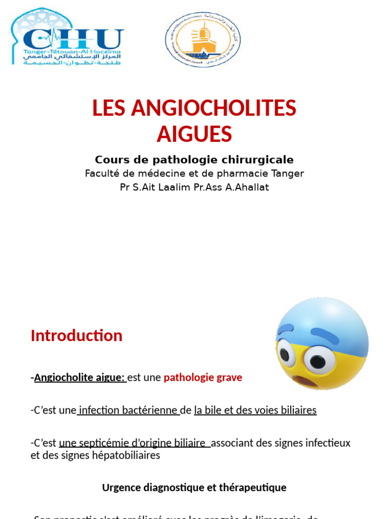 Classification de l'angiocholite aiguë | PDF | Vésicule biliaire ...