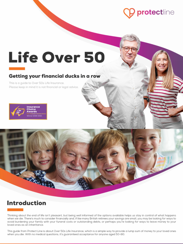 Over 50s Life Insurance Protect Line | PDF