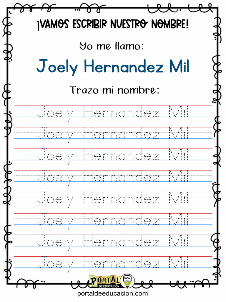 Trazo Mi Nombre (1) | PDF
