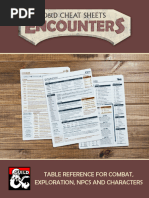 Cheat Sheet Actions and Activities in Pathfinder Second Edition | PDF ...
