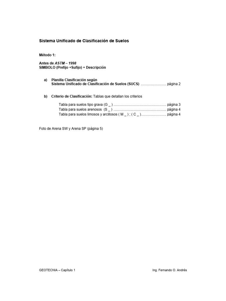 Cap01 - PPT - 04b - Tablas SUCS | PDF