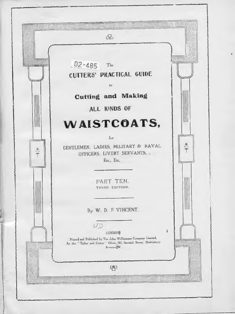 The Cutters’ Practical Guide to Cutting and Making all kinds of ...