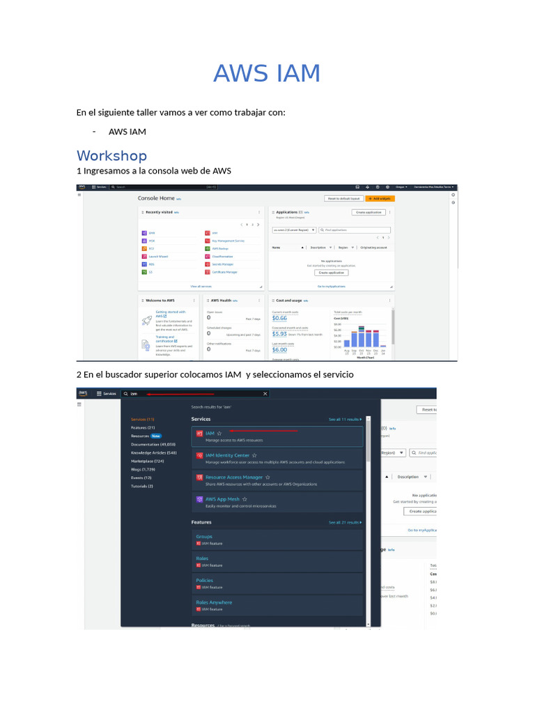 2.1 - AWS IAM | PDF | Contraseña | Software