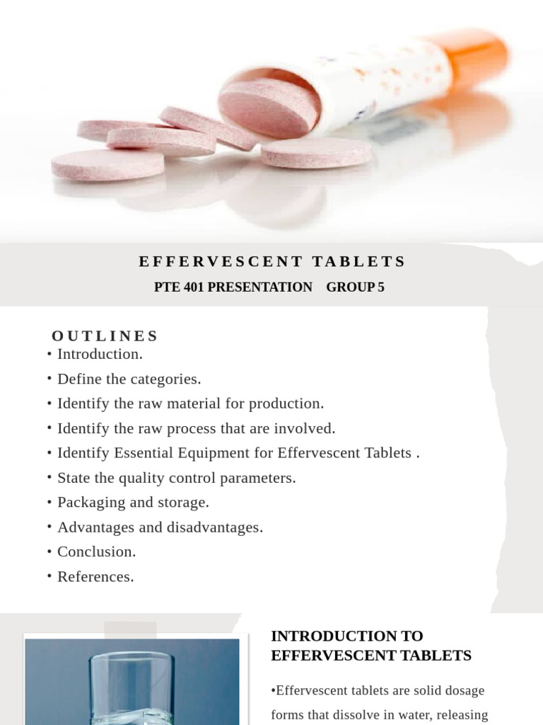 Effervescent Tablets: Overview and Insights | PDF | Tablet (Pharmacy ...