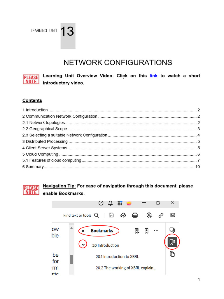 Learning Unit 13 Network Configurations Pdf Computer Network