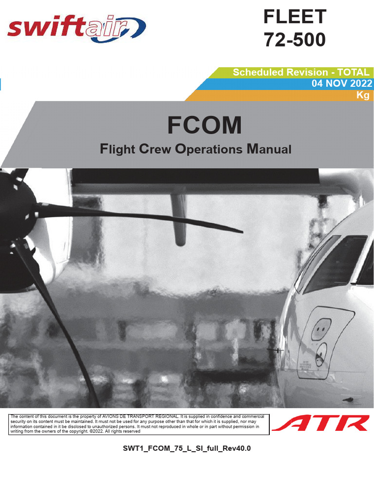 Swt1 Fcom 75 l Si Full Rev40.0 | PDF