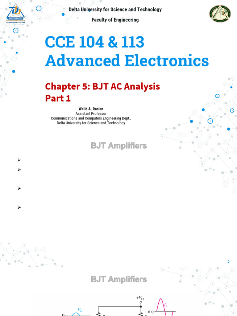 L2 BJT AC Analysis Part 1 PDF | PDF | Bipolar Junction Transistor | Amplifier