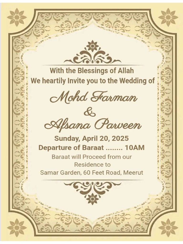 Monu Wedding card | PDF