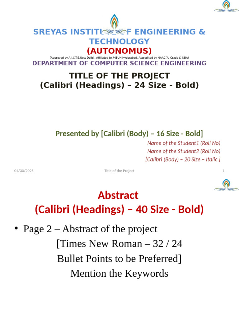 PPT Template-PPS Project | PDF | Computing | Computer Science