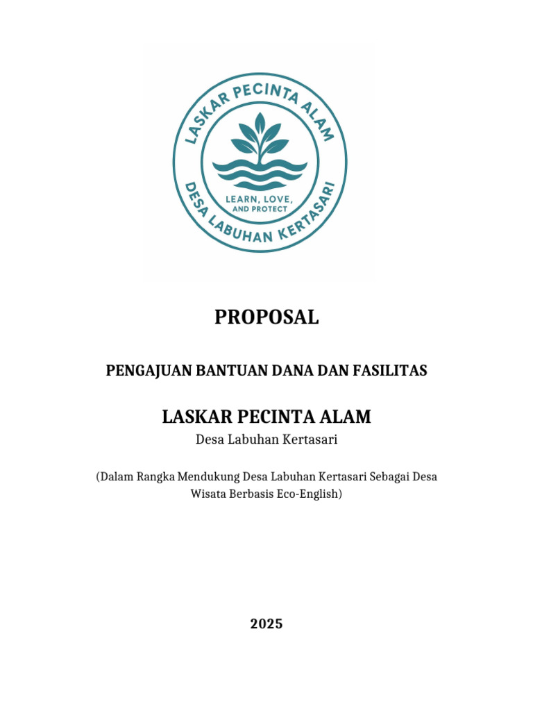 Cover Proposal Laskar Pecinta Alam Updated | PDF