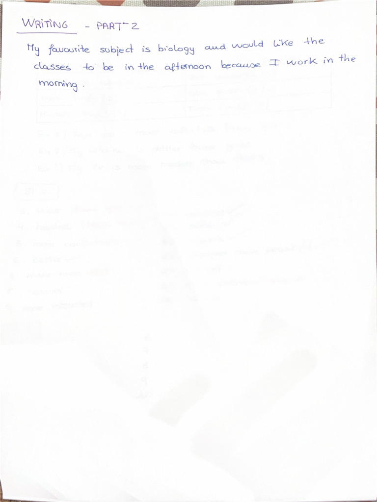 Writing Part 2 | PDF