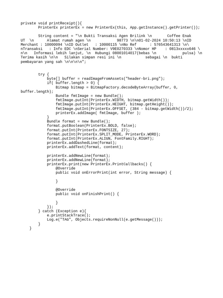 Print Receipt | PDF
