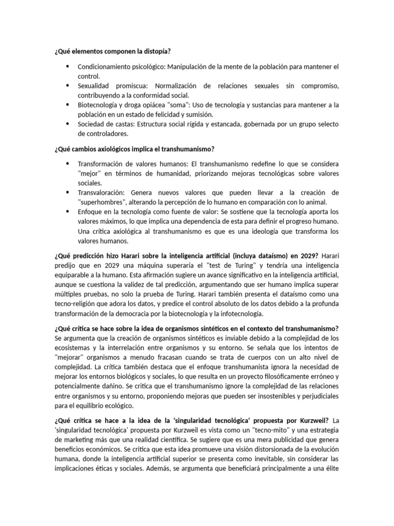 Preg 2 | PDF | Transhumanismo