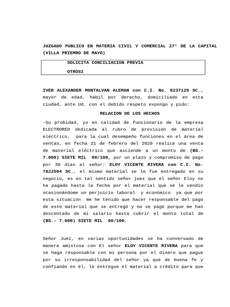 Demanda Iver | PDF | Justicia | Crimen y violencia