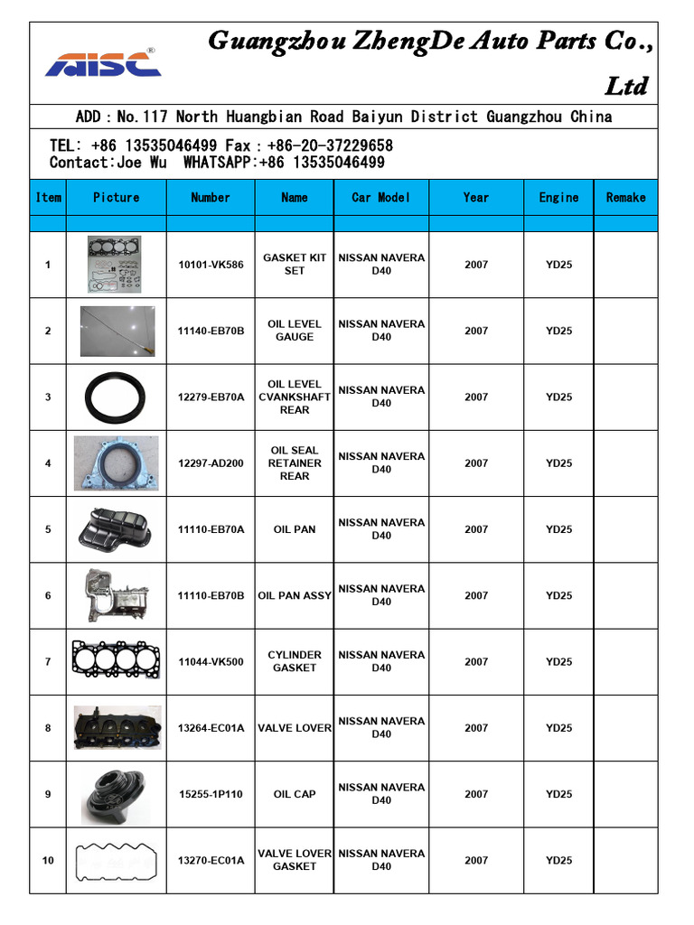 Navara Yd25 D40 | PDF | Land Vehicles | Car