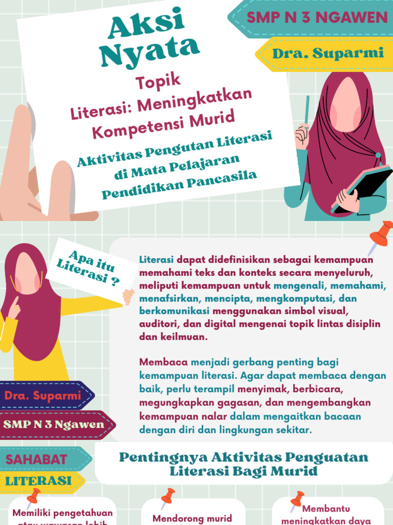 Aksi Nyata - Literasi - Suparmi - SMP 3 Ngawen | PDF