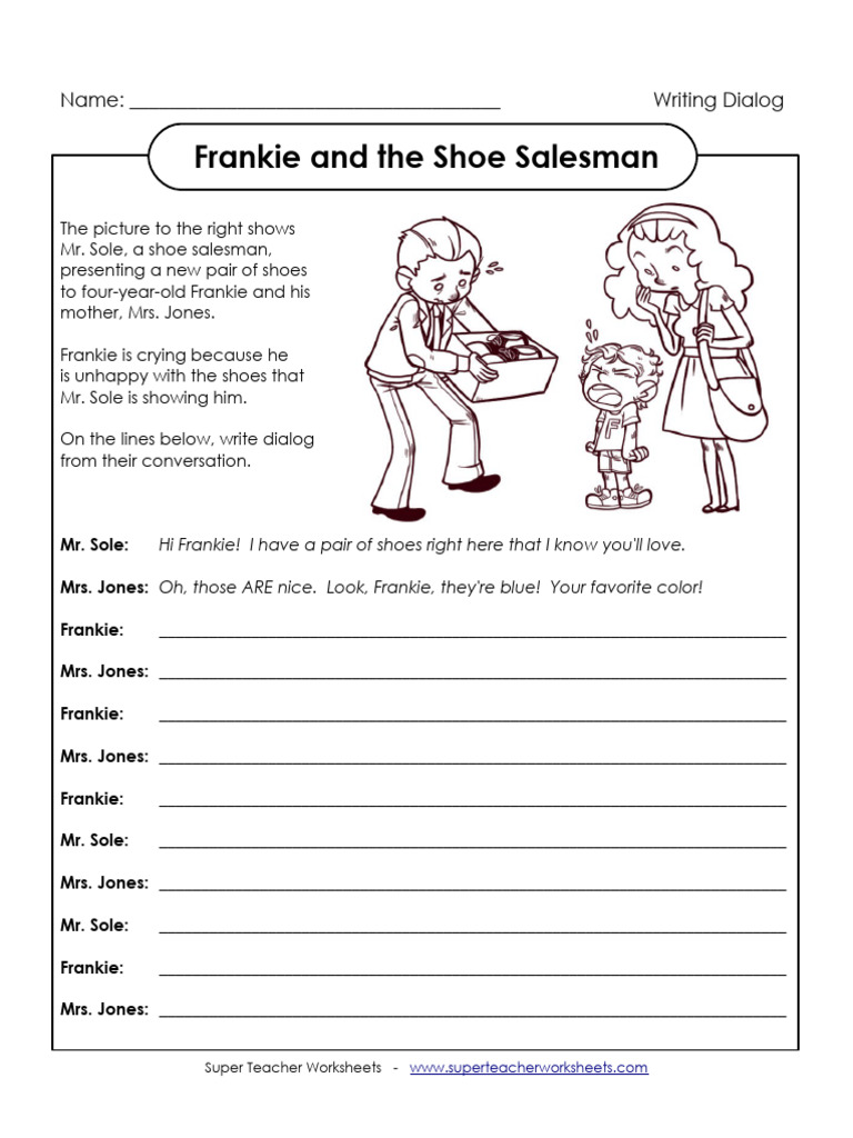 Writing Shoe Salesman - SHOES | PDF