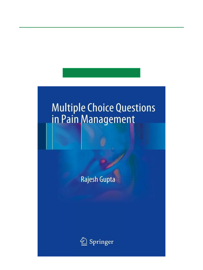 Multiple Choice Questions in Pain Management Accessible DOCX Download ...