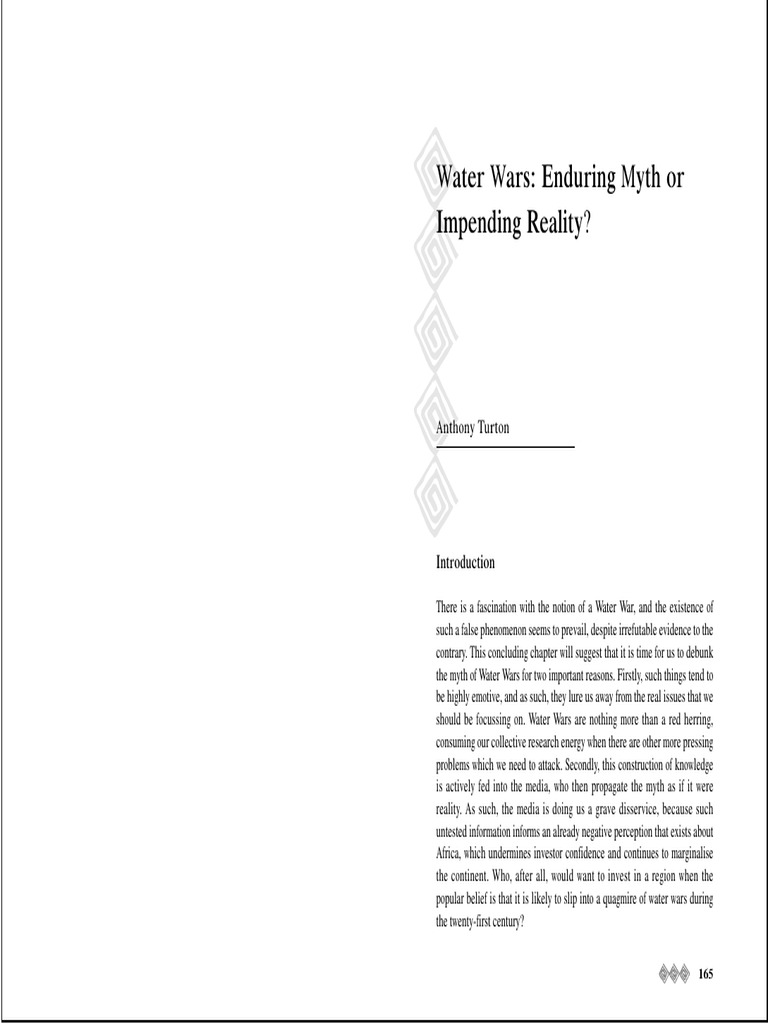 Water-Wars-Enduring-Myth-or-Impending-Reality | PDF | Fishery