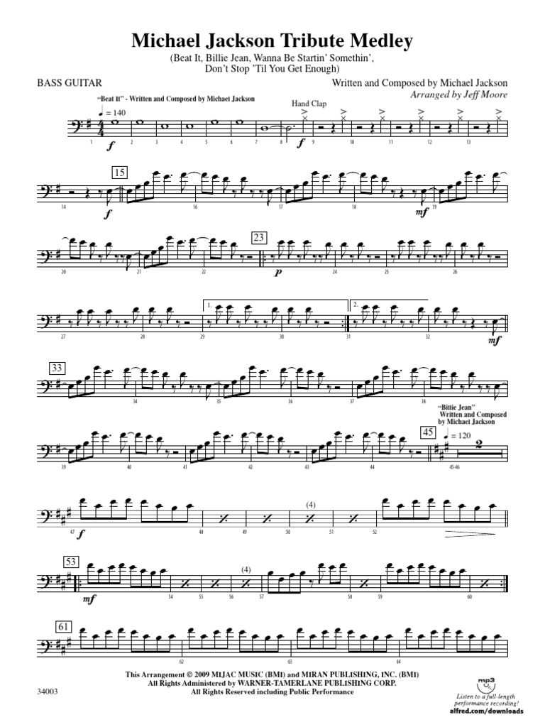 Medley des succès de Michael Jackson | PDF | Michael Jackson | Chanson ...