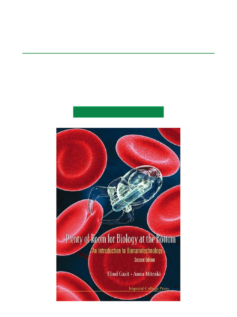 Bionanotechnology: Biology at the Bottom | PDF | Nanotechnology ...