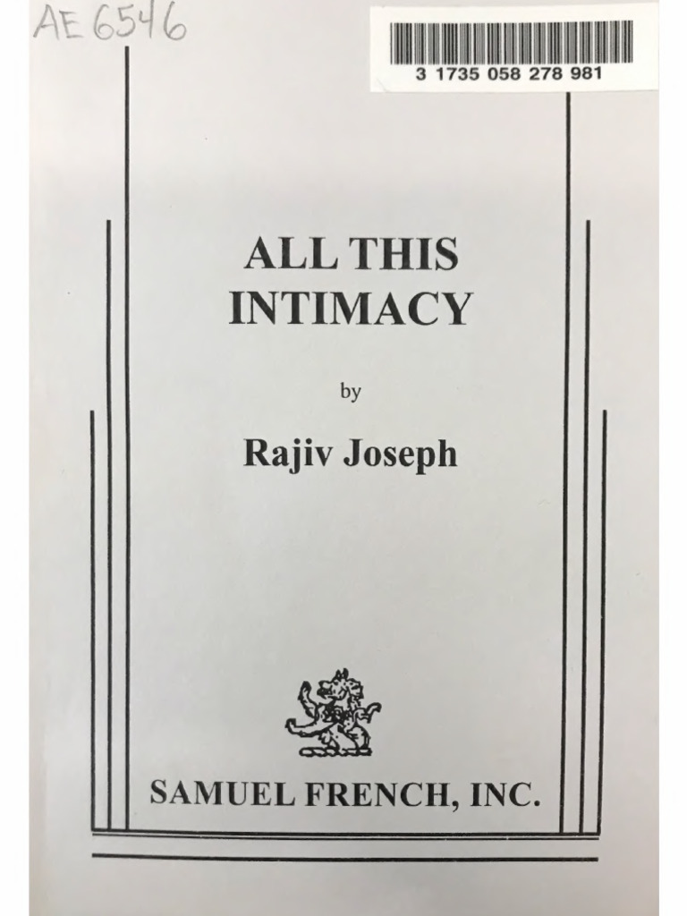 All This Intimacy - Text | PDF