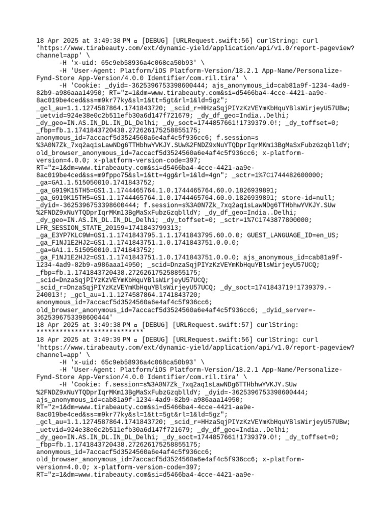 Logout Issue Logs2025-04-18 | PDF | Software