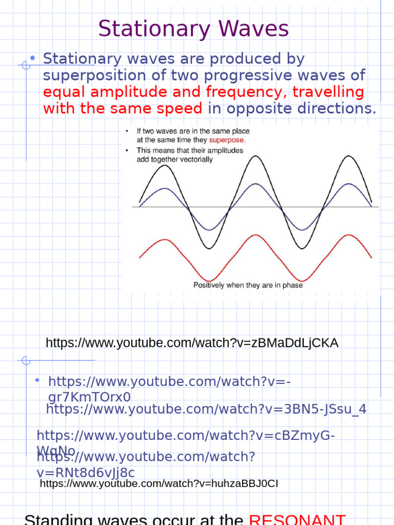 Understanding Stationary Waves | PDF | Waves | Harmonic