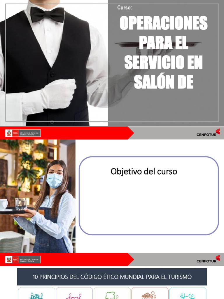 Sesión 01-Operaciones en Salón (Restaurantes) | PDF | Perú