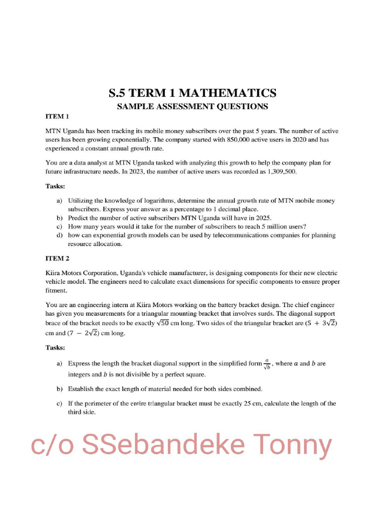@ST CHM - Maths | PDF