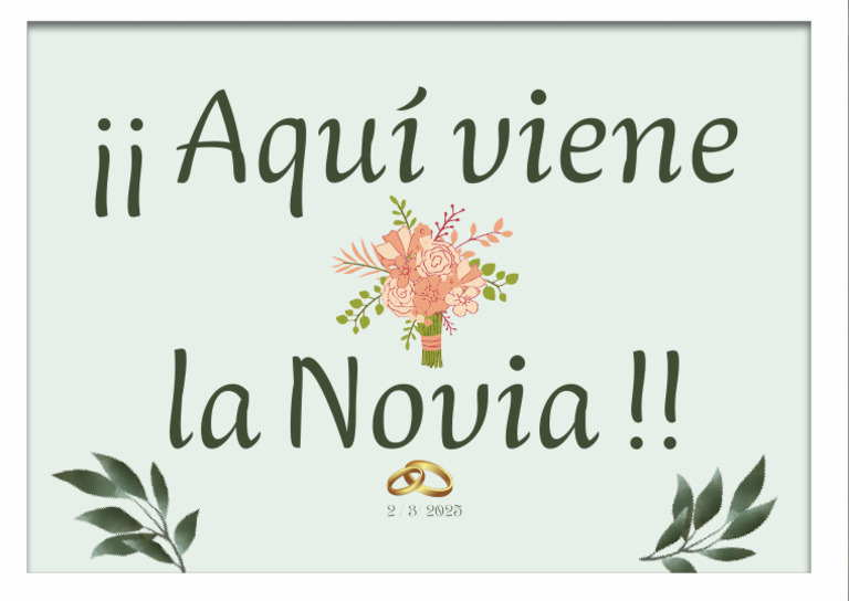 Letrero 2 - Novia Final | PDF