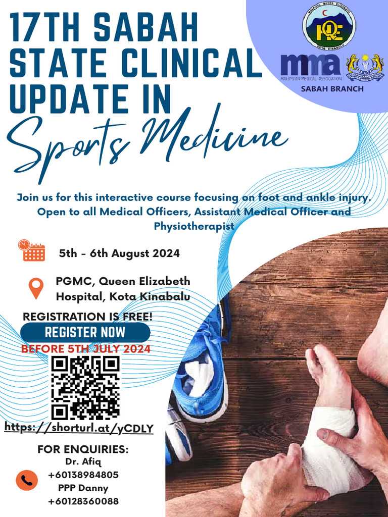 17th Sports Medicine Clinical Update Poster | PDF | Biomechanics | Ankle