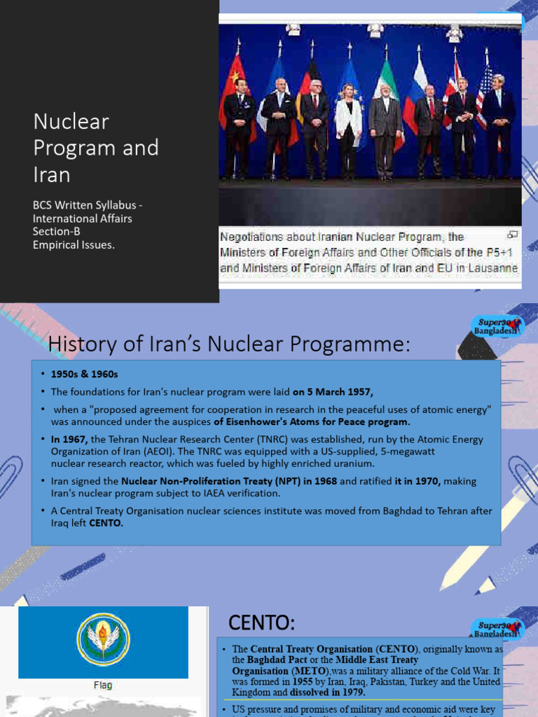 Iran's Nuclear Program History and Impact | PDF | Nuclear Program Of ...