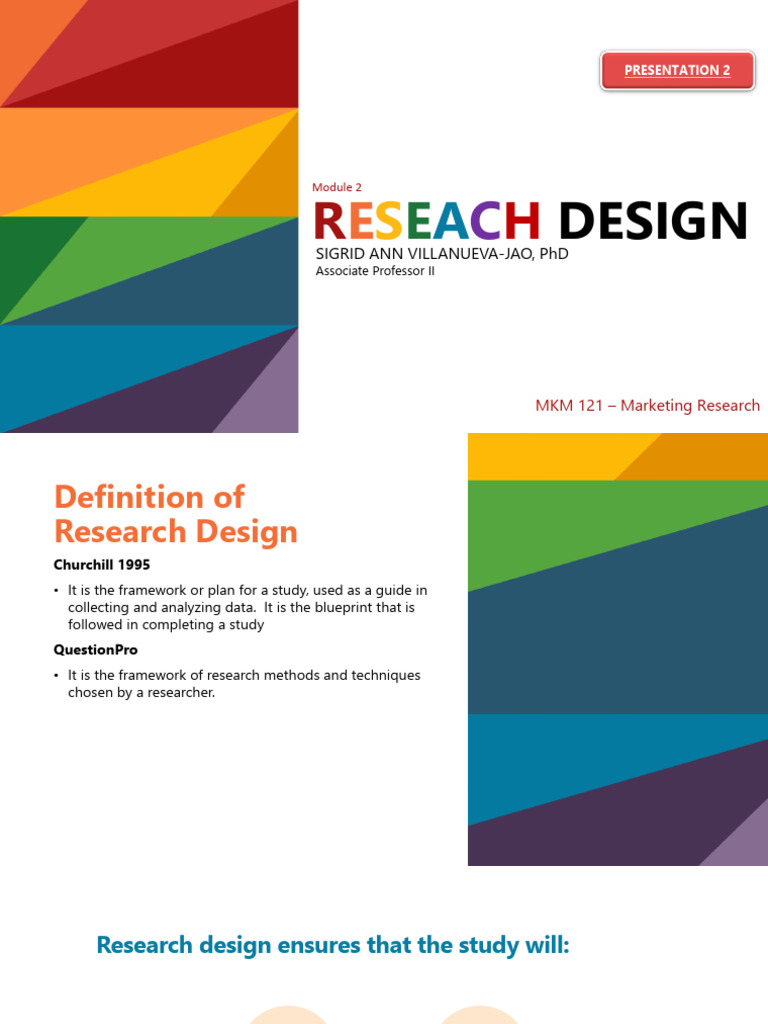 PRESENTATION 2 Module 2 Research Design | PDF | Methodology | Statistics