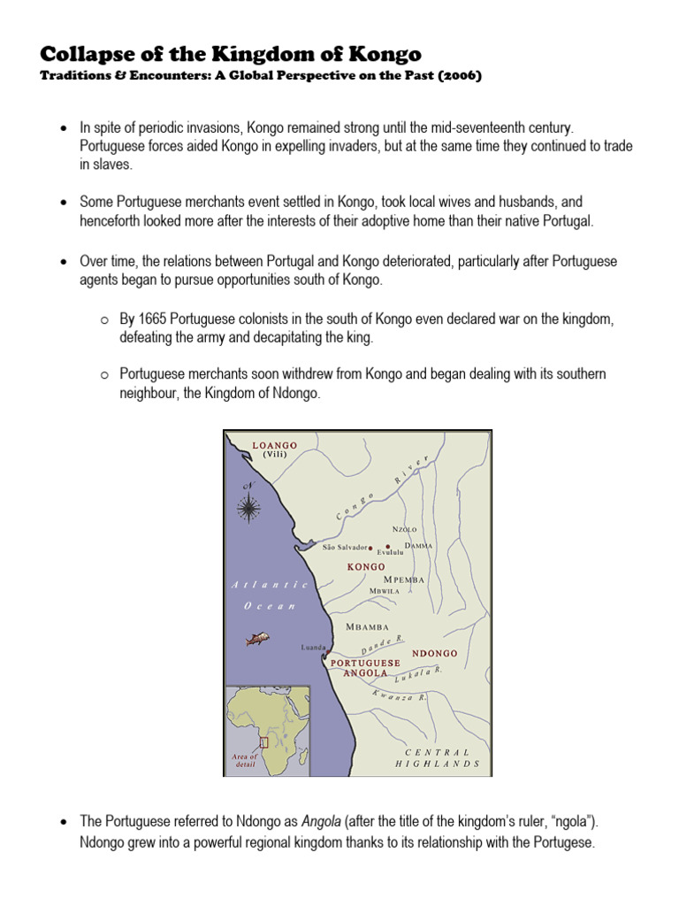 Collapse of The Kingdom of Kongo | PDF