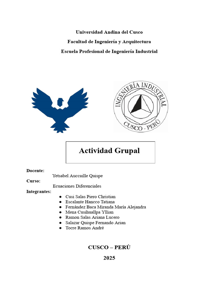 Actividad Grupal Edo | PDF