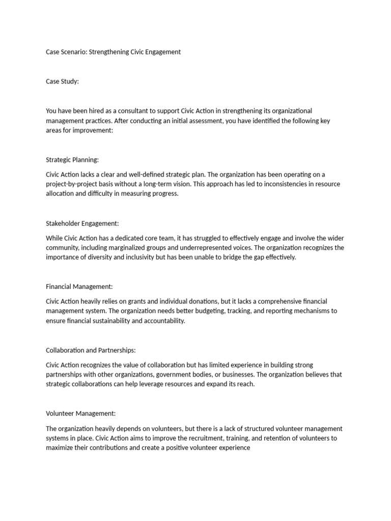 Case Study - Organizational Management | PDF