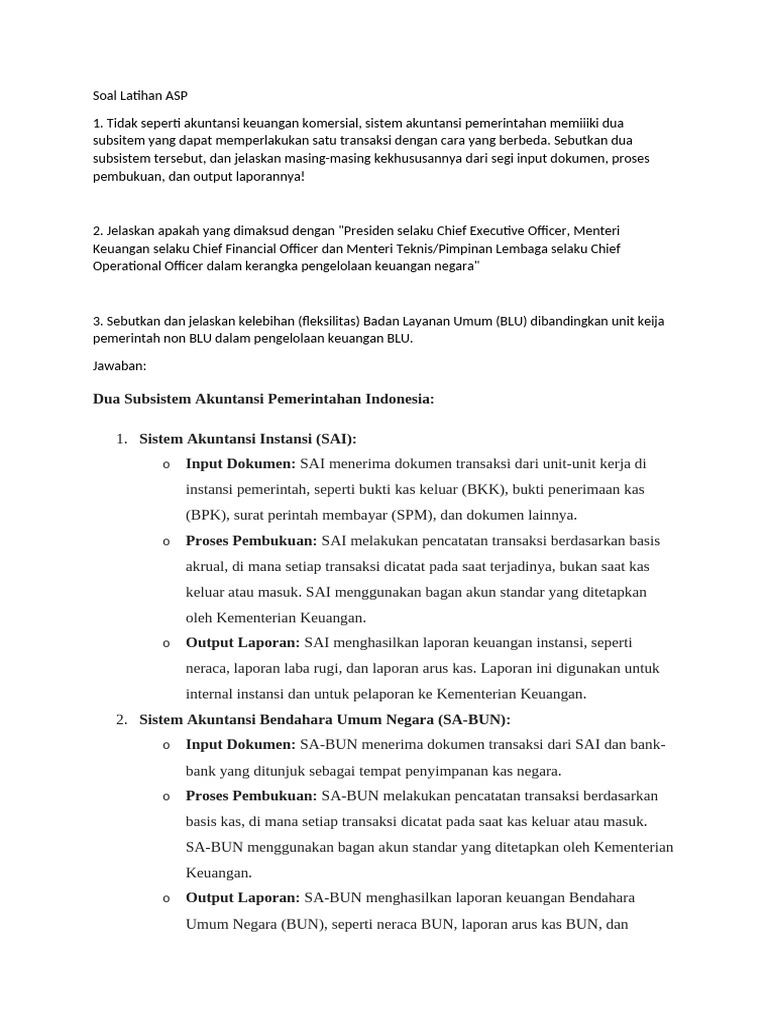 Soal Latihan ASP | PDF