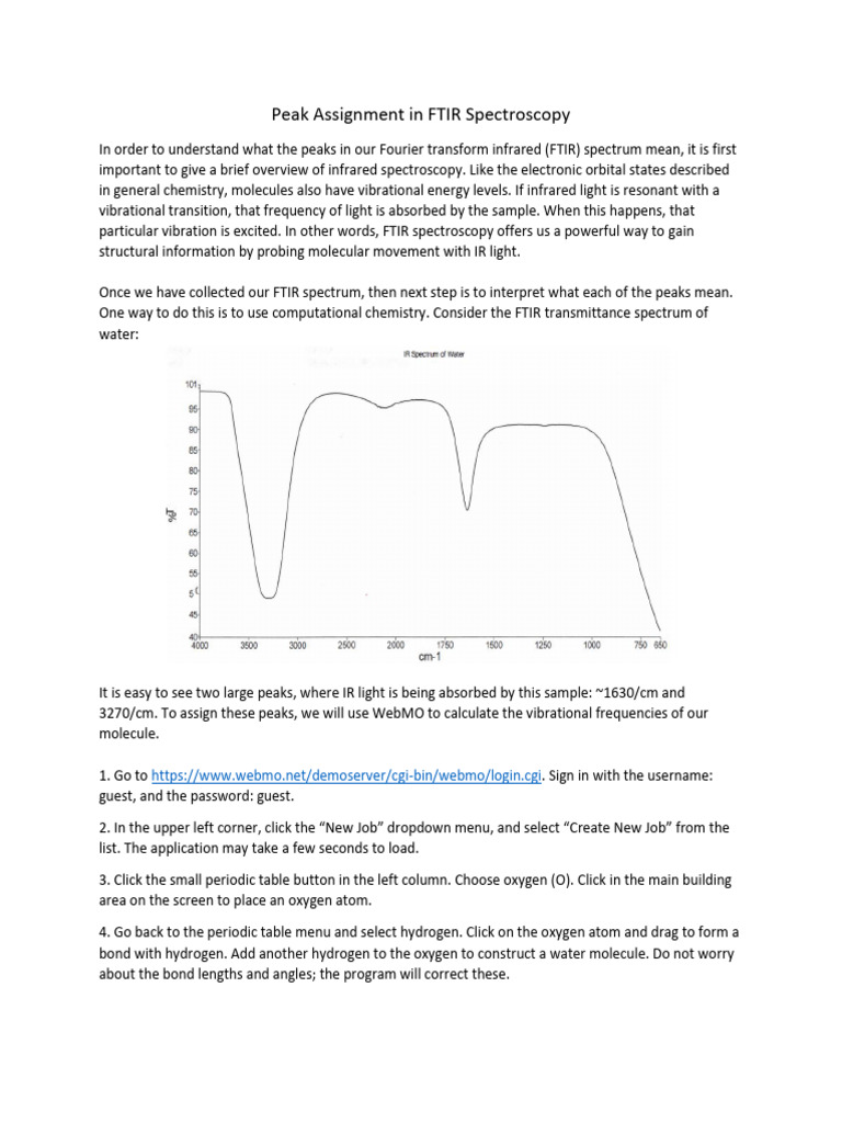Spectroscopy - Computational FTIR | PDF | Infrared Spectroscopy ...