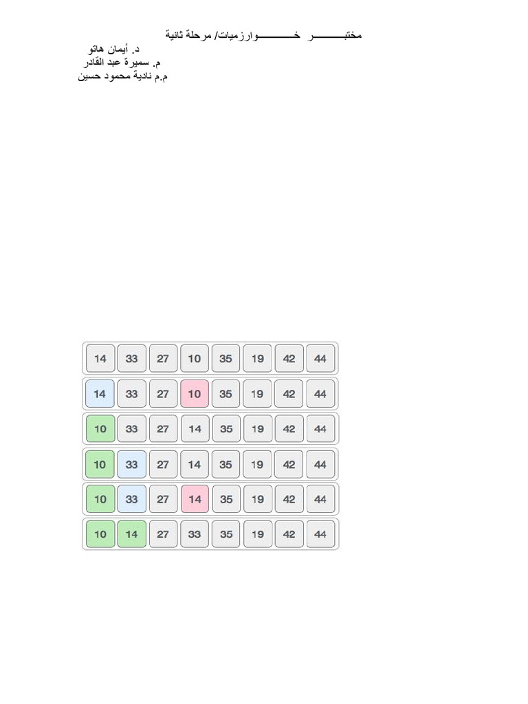 Selection Sort Algorithm in C# | PDF