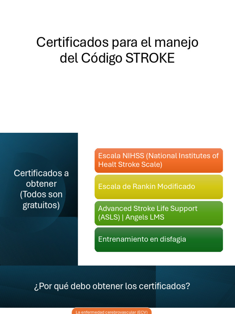 Certificados STROKE | PDF